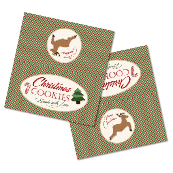 Grinchmas Cookies 3×3 inch Sticker Label Design | JH Web Designer