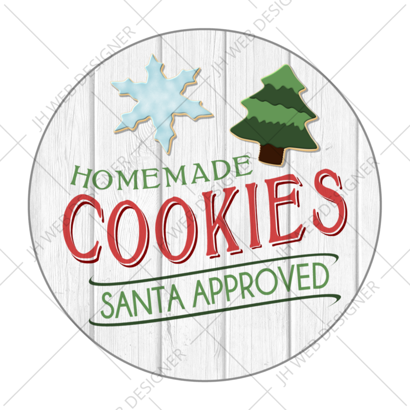 Grinchmas Cookies 3×3 inch Sticker Label Design | JH Web Designer