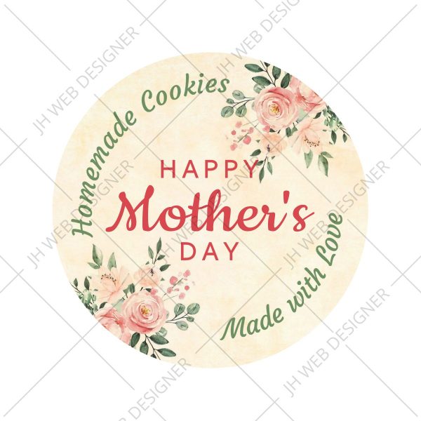 Homemade Cookies Santa Approved Sticker Label Design | JH Web Designer