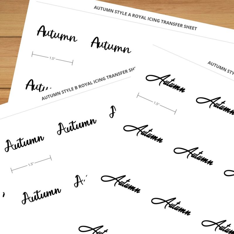 Corn Royal Icing Transfer Design (3 sizes) | JH Web Designer