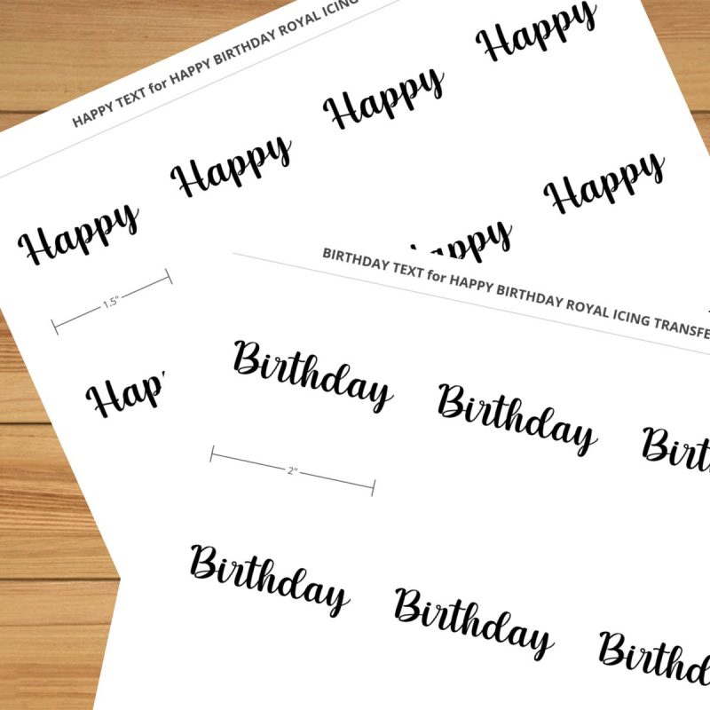 Baby Royal Icing Transfer Design (3 styles / 1 size) | JH Web Designer