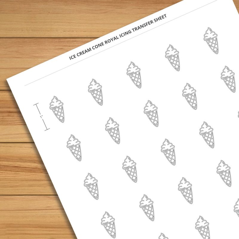 Candy Royal Icing Transfer Design (3 sizes) | JH Web Designer