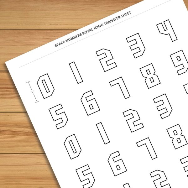 Pokemon Numbers Royal Icing Transfer Design (3 sizes) | JH Web Designer