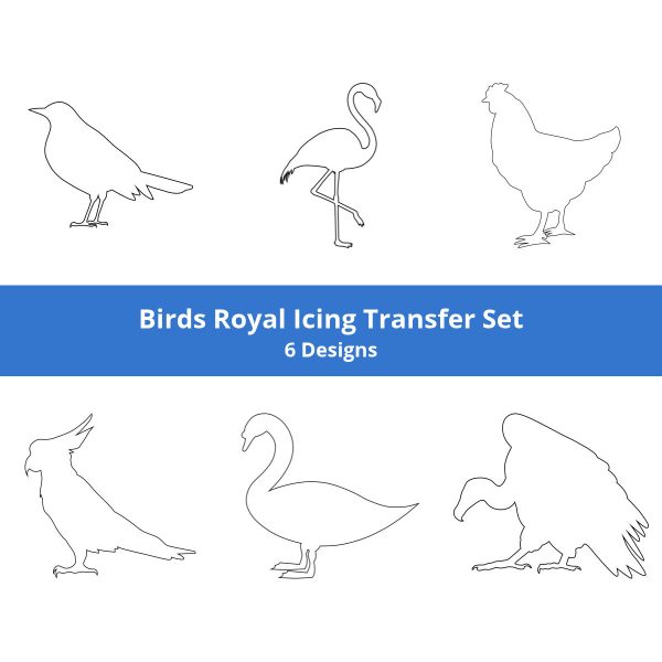 Vulture Animal Royal Icing Transfer Design (3 sizes) | JH Web Designer