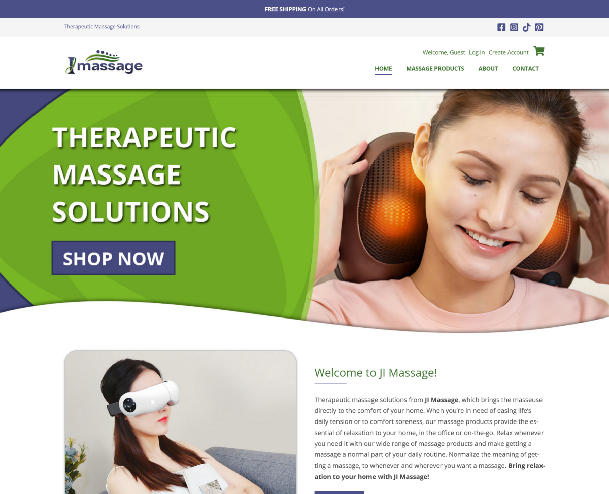 JI Massage | JH Web Designer