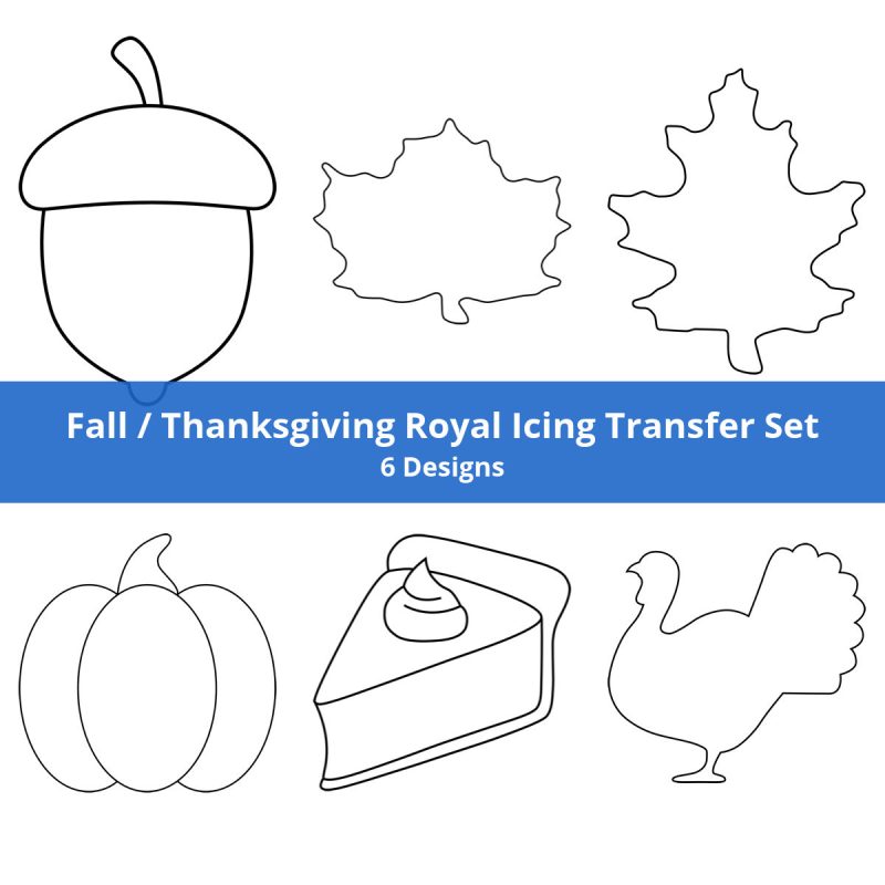 Pumpkin Royal Icing Transfer Design (3 sizes) | JH Web Designer