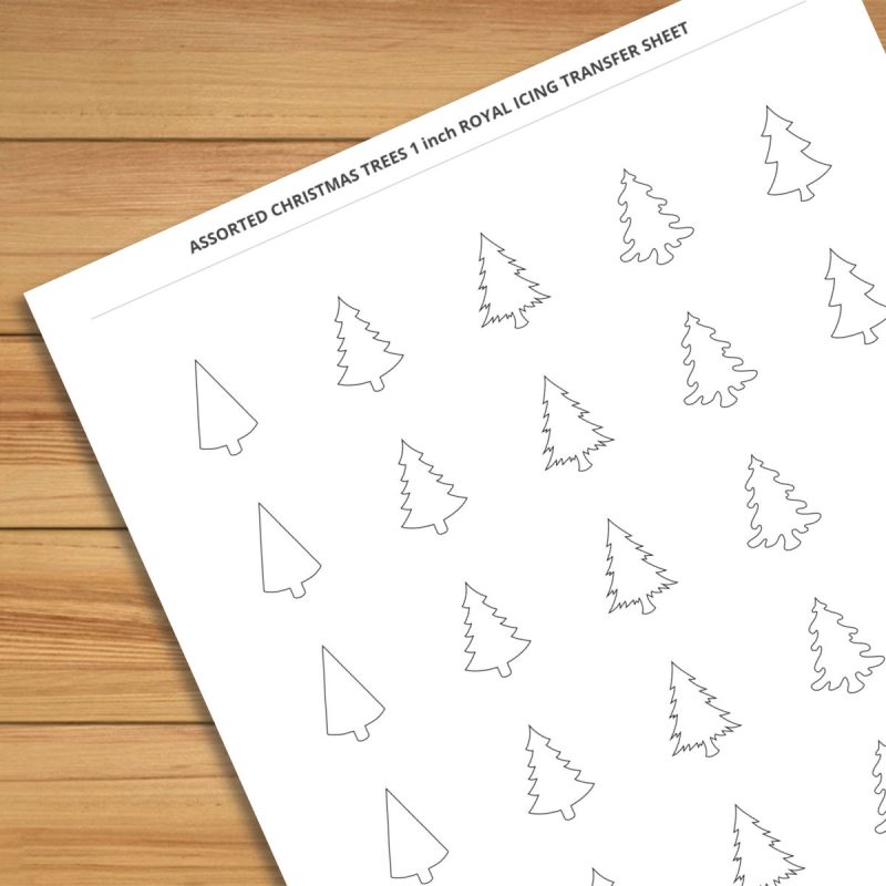 Christmas Letters Royal Icing Transfer Design (3 sizes) | JH Web Designer