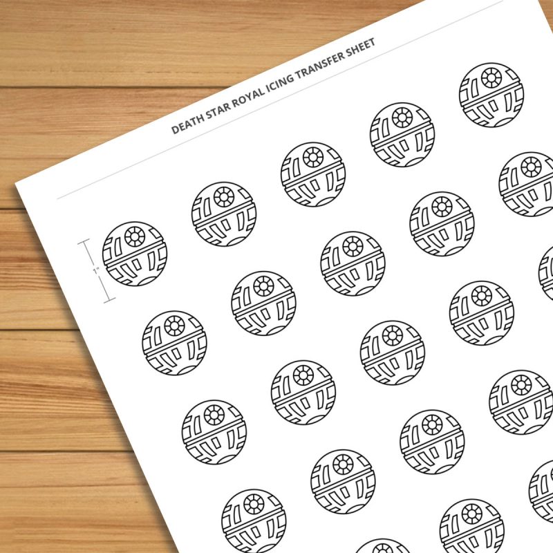Millennium Falcon Royal Icing Transfer Design (3 sizes) | JH Web Designer